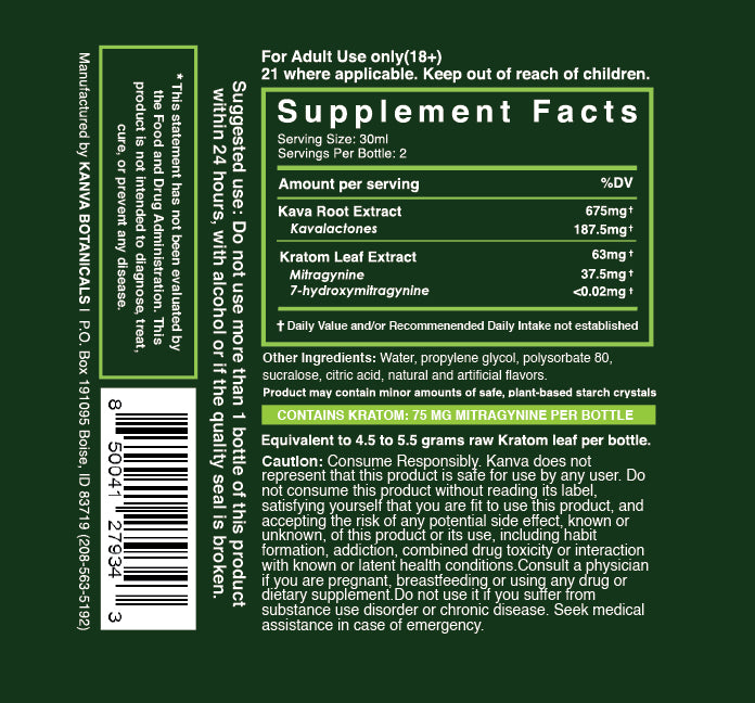 Focus+Flow™ by Kanva™ Botanicals - Kava + Kratom – Kanva Botanicals