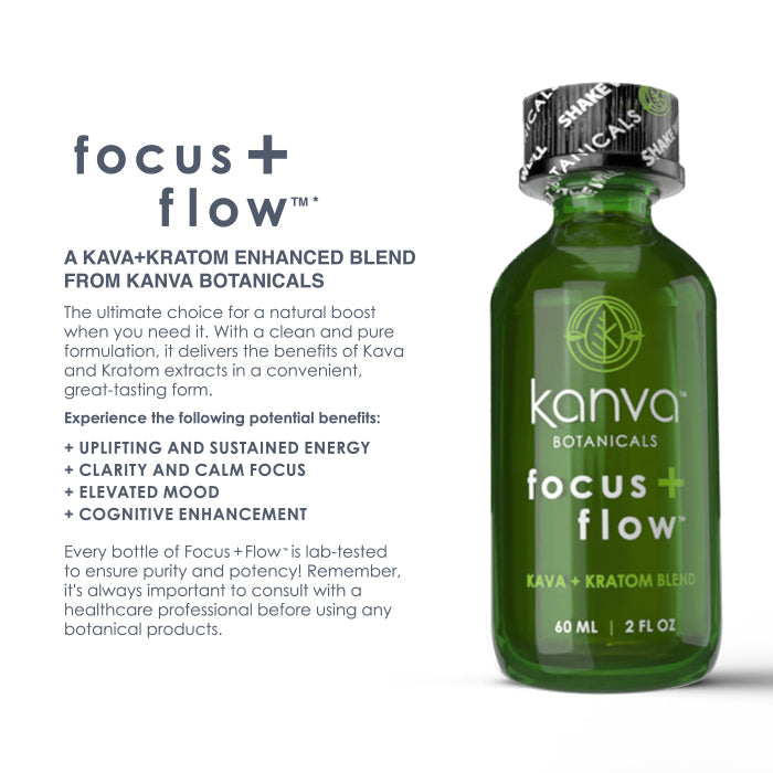 Focus+Flow™ by Kanva™ Botanicals - Kava + Kratom – Kanva Botanicals